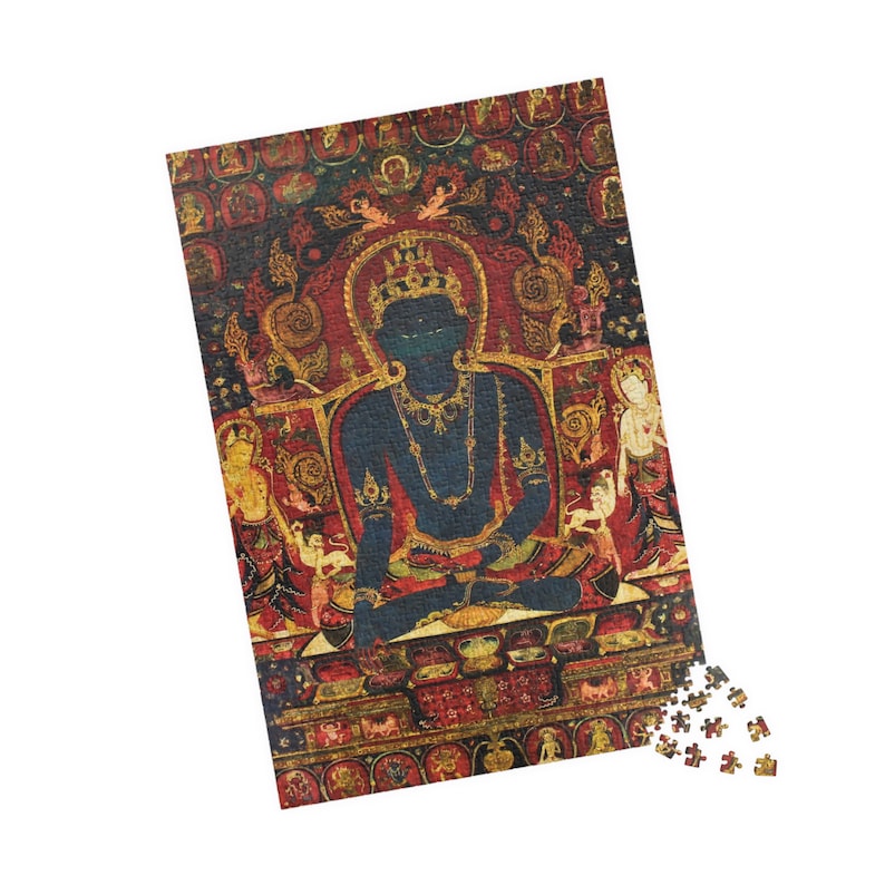 Akshobhya Buddha Tibetan Thangka Puzzle - 110/252/520/1014 Pieces - Etsy