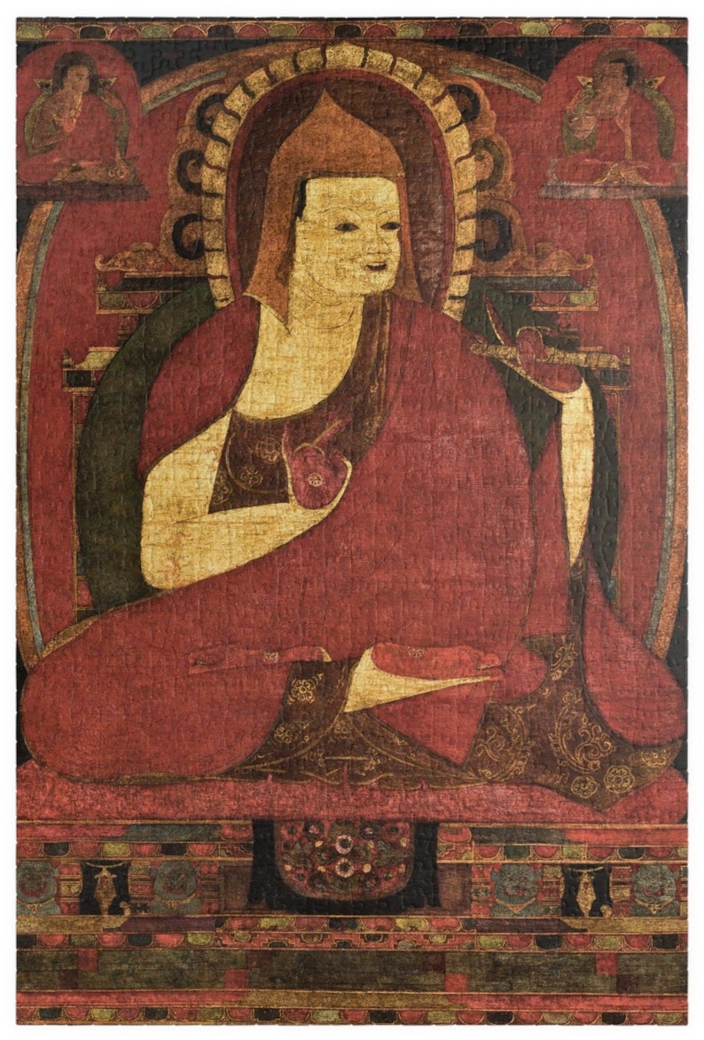Atisha Tibetan Monk Portrait Puzzle | Vertical Jigsaw - 110, 252, 520 ...