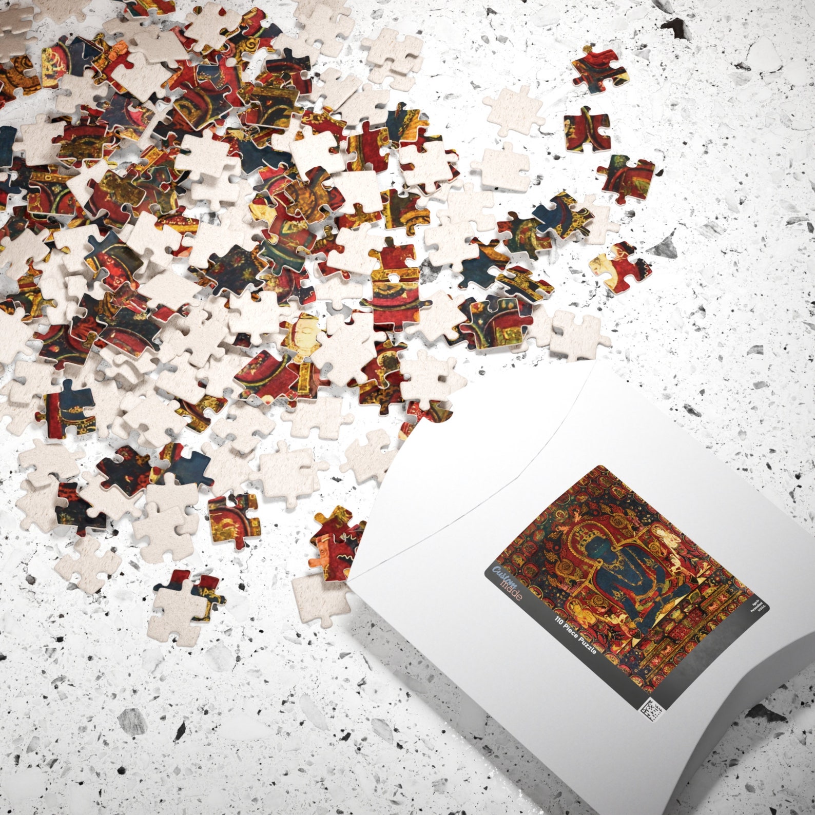 Akshobhya Buddha Tibetan Thangka Puzzle - 110/252/520/1014 Pieces - Etsy