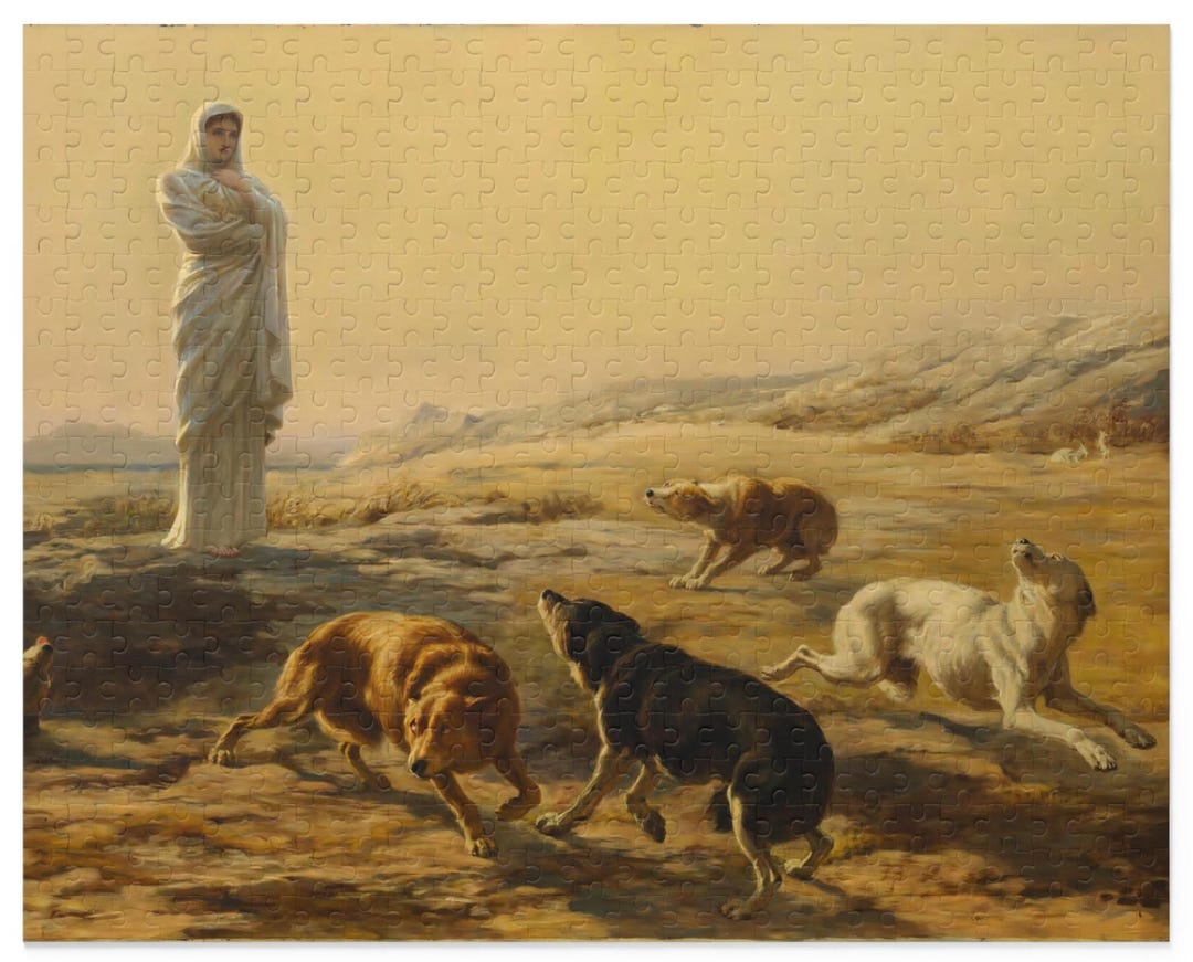 Pallas Athena and the Herdsman's Dogs Puzzle - 120, 252, 500-piece ...