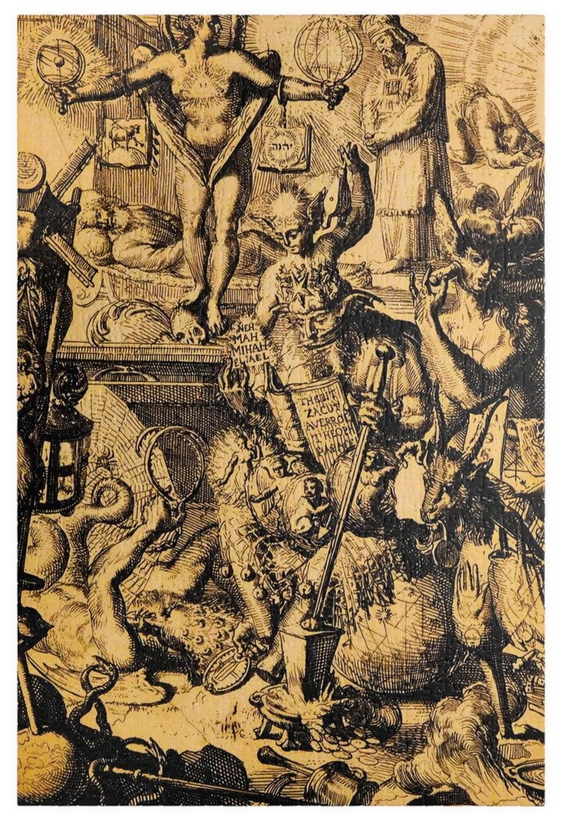 Renaissance Satanic Art Puzzle - 110, 252, 520, 1014-piece | Mysterious ...