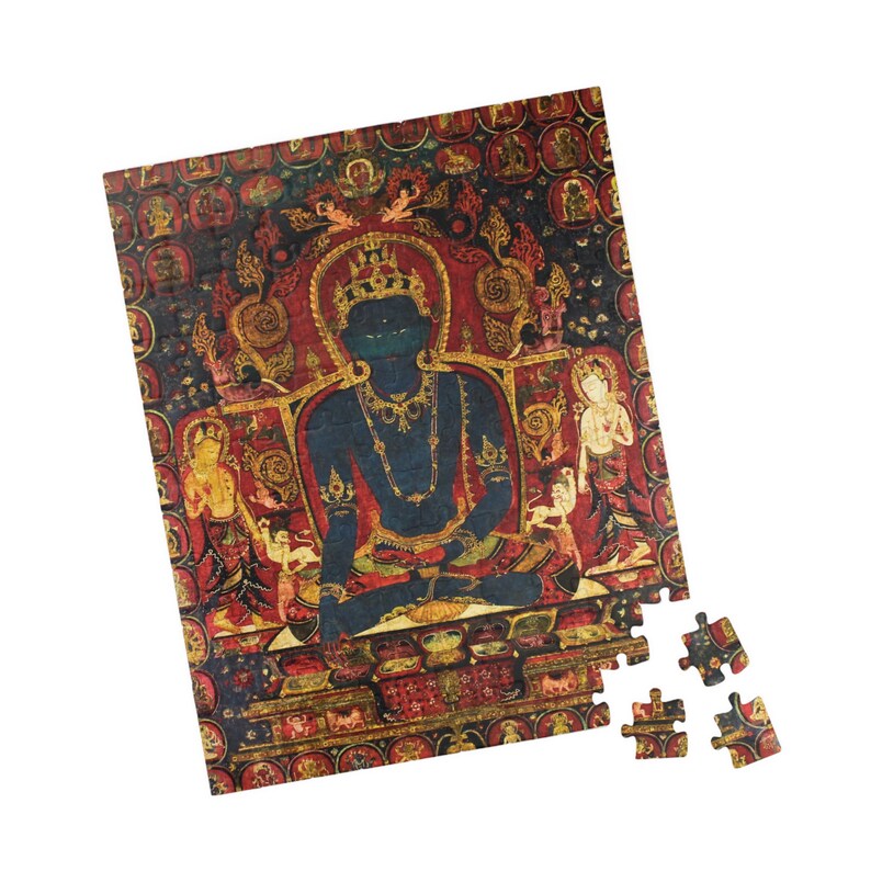 Akshobhya Buddha Tibetan Thangka Puzzle - 110/252/520/1014 Pieces - Etsy