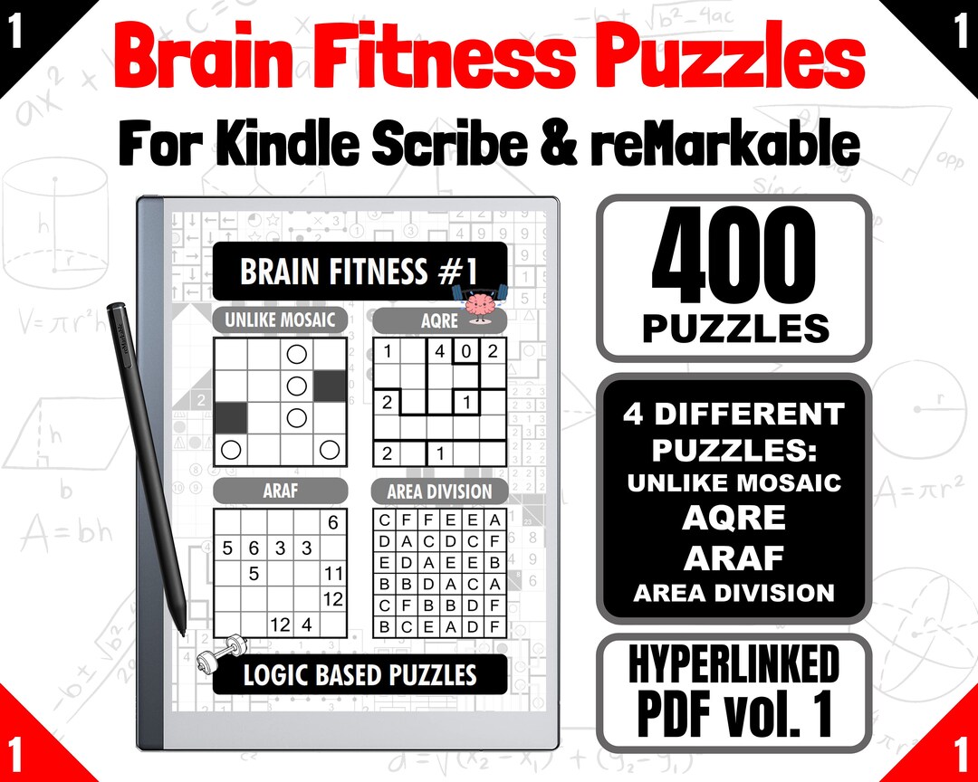 Brain Fitness Puzzle Collection #1 | 400 Puzzles | 4 Different Puzzles ...