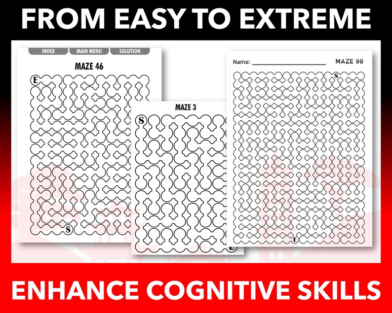 100 Dot Me Mazes Digital Maze Book Volume 1 Hyperlinked - Etsy