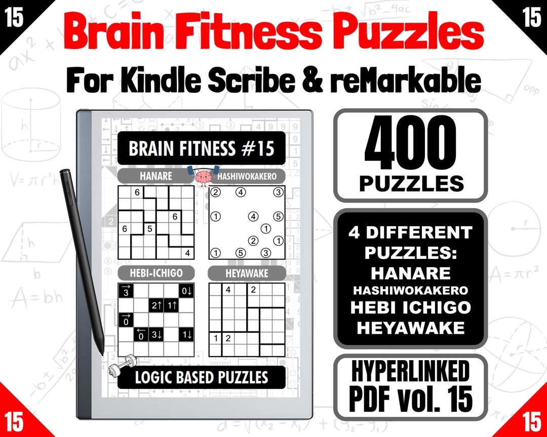 Brain Fitness Puzzle Collection #15 | 400 Puzzles | Digital Puzzle Book ...