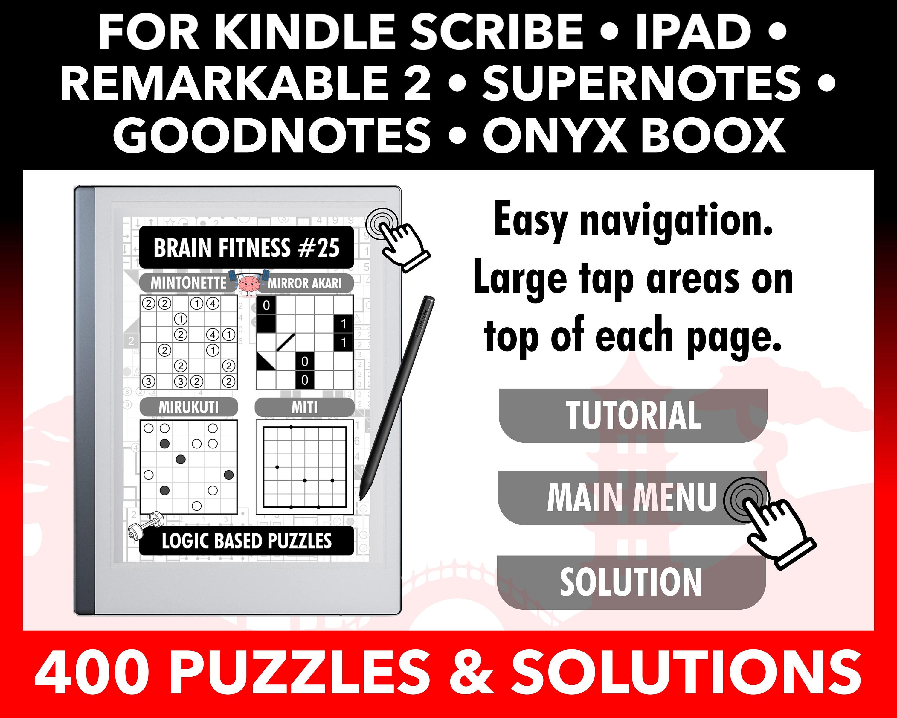 400 Japanese Logic Based Puzzles | Brain Fitness Collection #25 ...