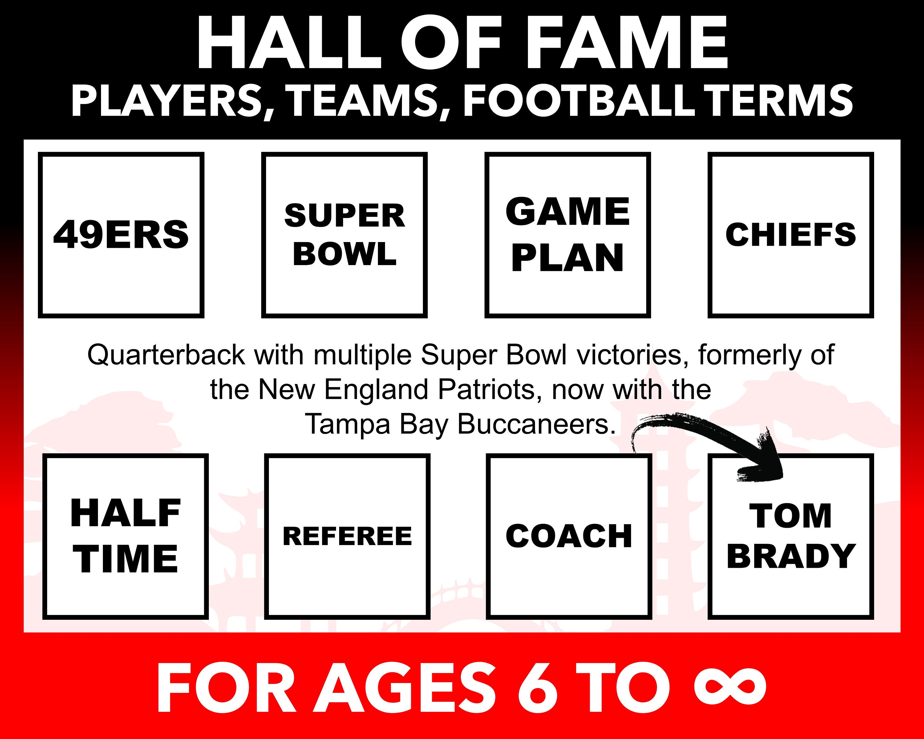 American Football Trivia Bingo 68 Unique Cards | Print & Digital Use ...