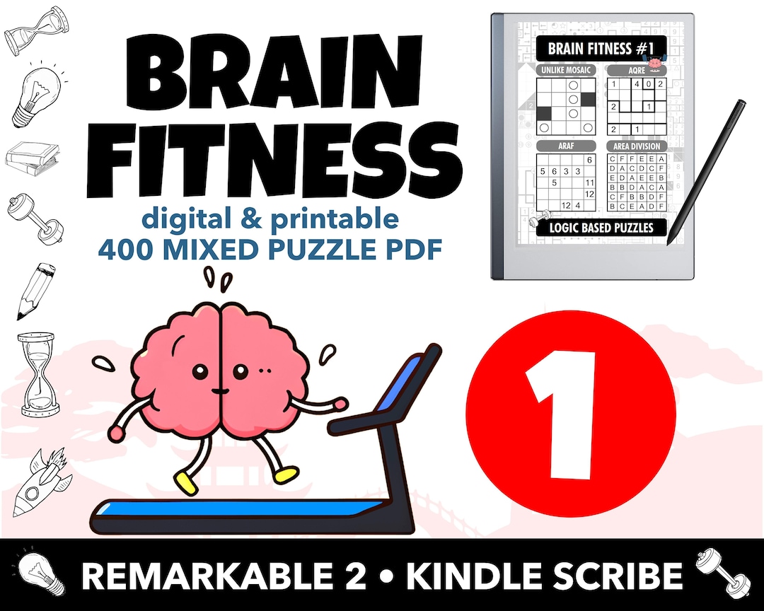 Brain Fitness Puzzle Collection 1 400 Puzzles 4 Different Puzzles ...