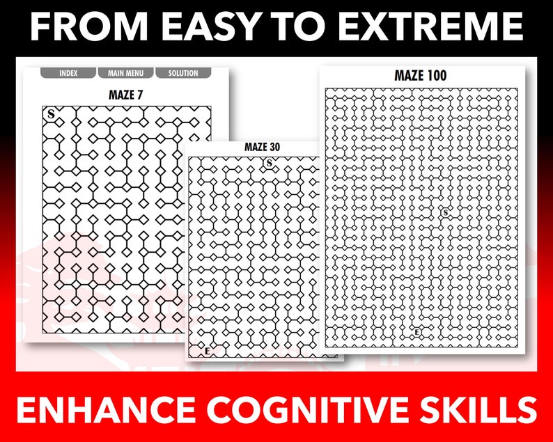 100 Octagon Mazes | Digital Maze Book | Volume 1 | Hyperlinked PDF for ...