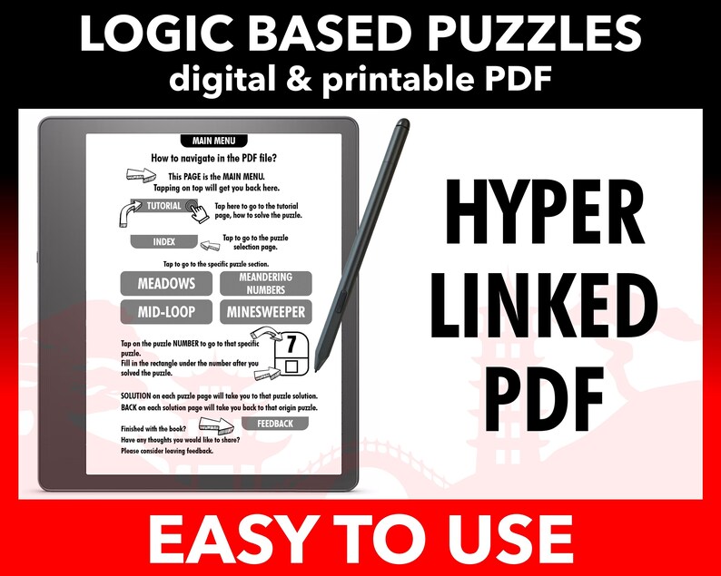 Brain Fitness Puzzle Collection #24 | Hyperlinked PDF for Kindle Scribe, Android, iPad | Hours ...