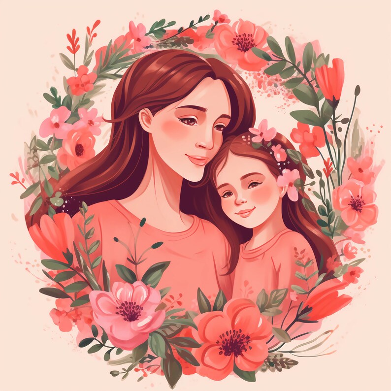 Mother's Day Clipart Mother's Day Clipart in PNG Format for Commercial ...