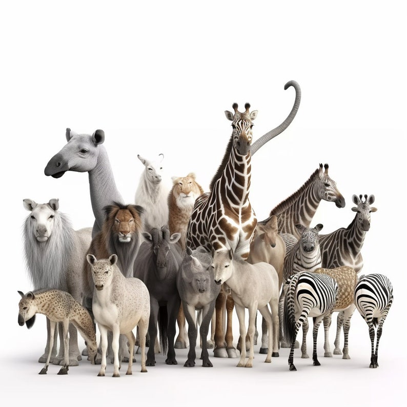 Safari Animals Clipart Safari Animals in PNG Format for Commercial Use ...