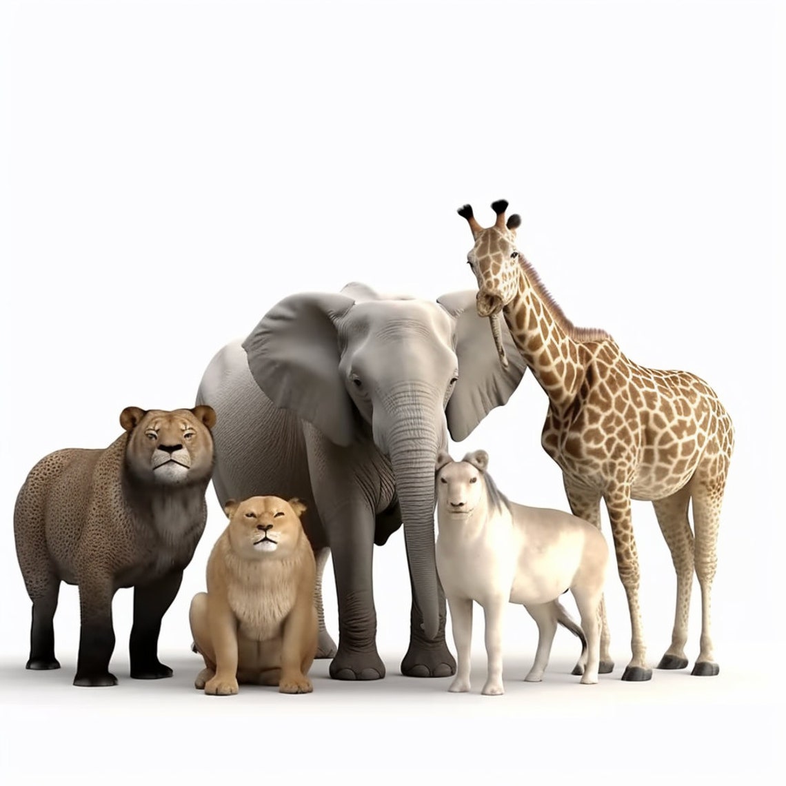 Safari Animals Clipart Safari Animals in PNG Format for Commercial Use ...