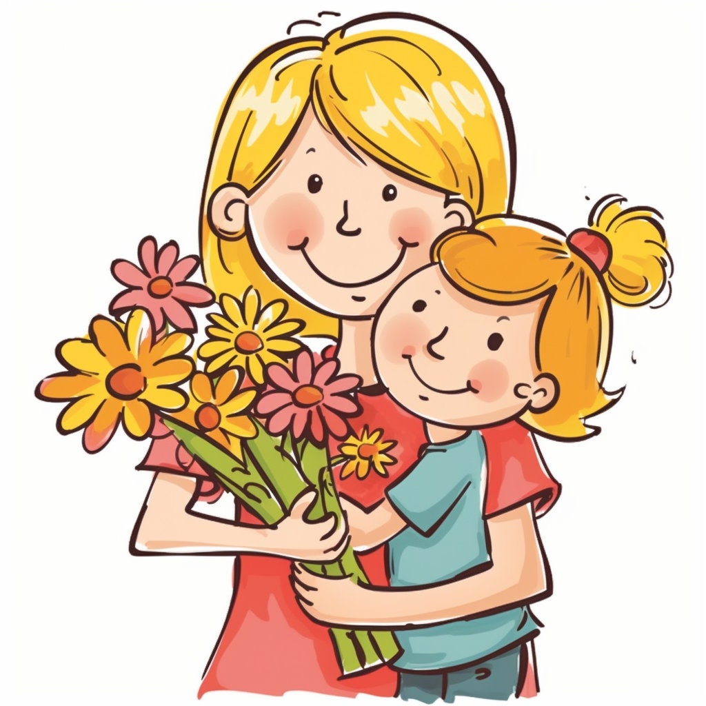 Mother's Day Clipart-mother's Day Clipart in PNG Format for Commercial ...