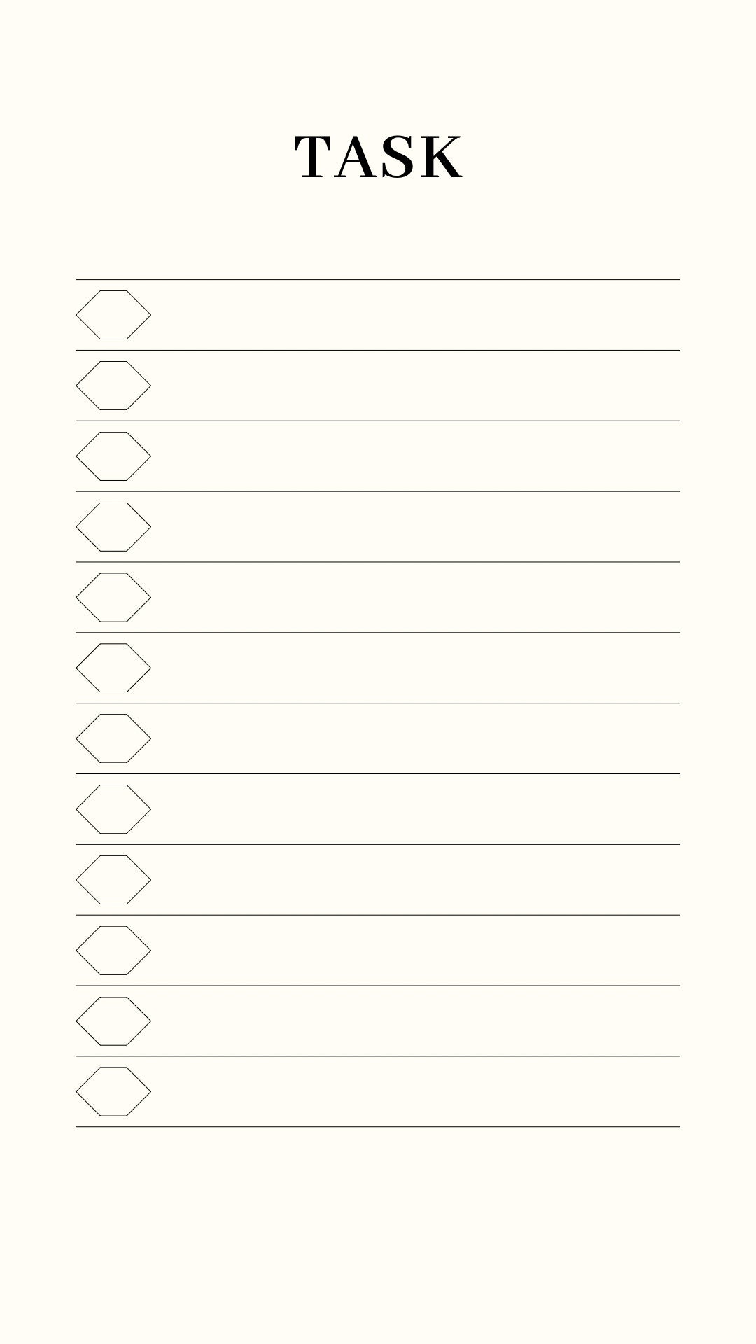 Minimalist Digital “task” Template, Printable - Etsy