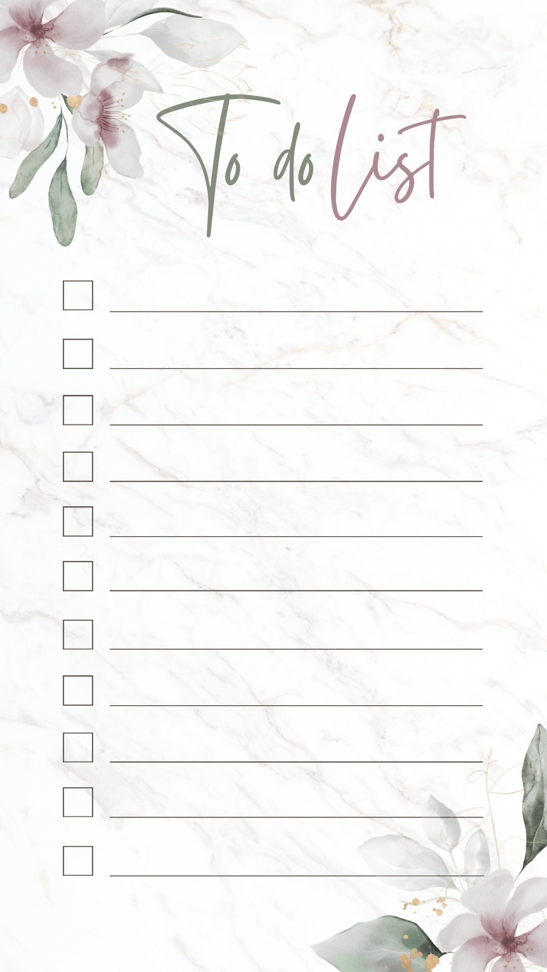 Digital to Do List Template - Etsy