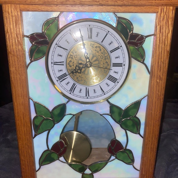 Stained Glass Clock - Etsy