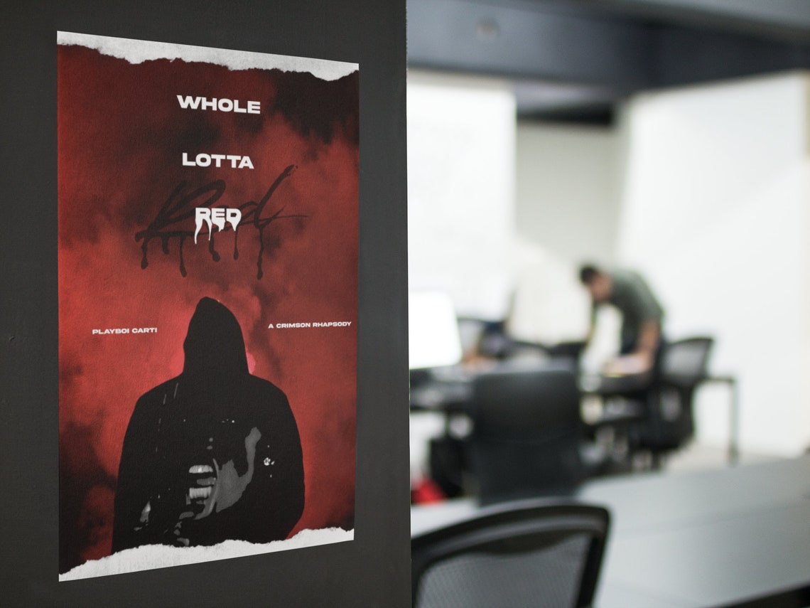 Playboi Carti Whole Lotta Red Poster | Wall Art Featuring Playboi Carti ...