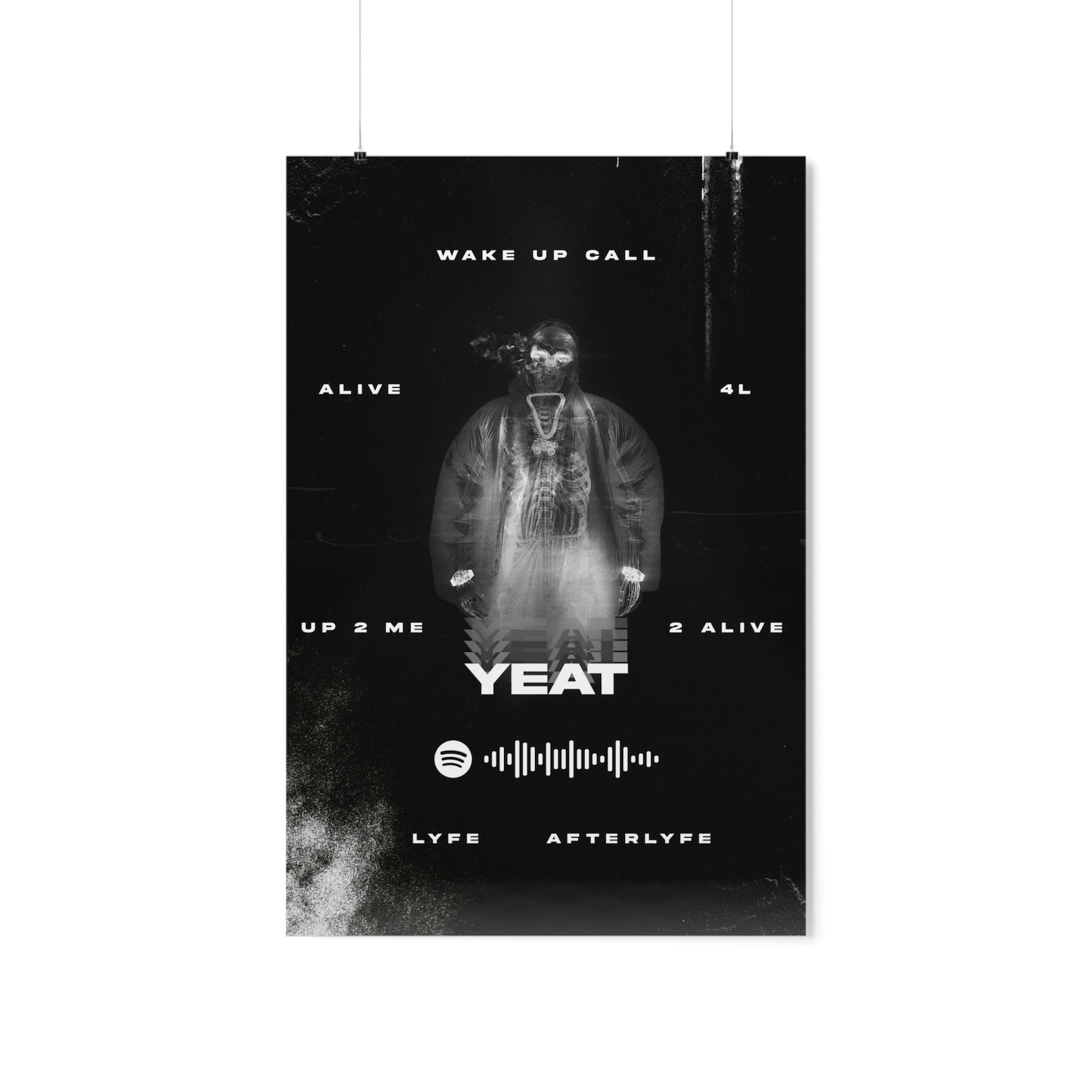 Yeat Afterlyfe Poster | Wall Art Featuring Yeat | Yeat Posters | Gifts ...