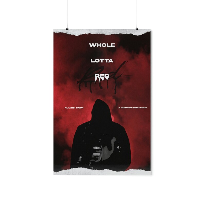 Playboi Carti Whole Lotta Red Poster | Wall Art Featuring Playboi Carti ...