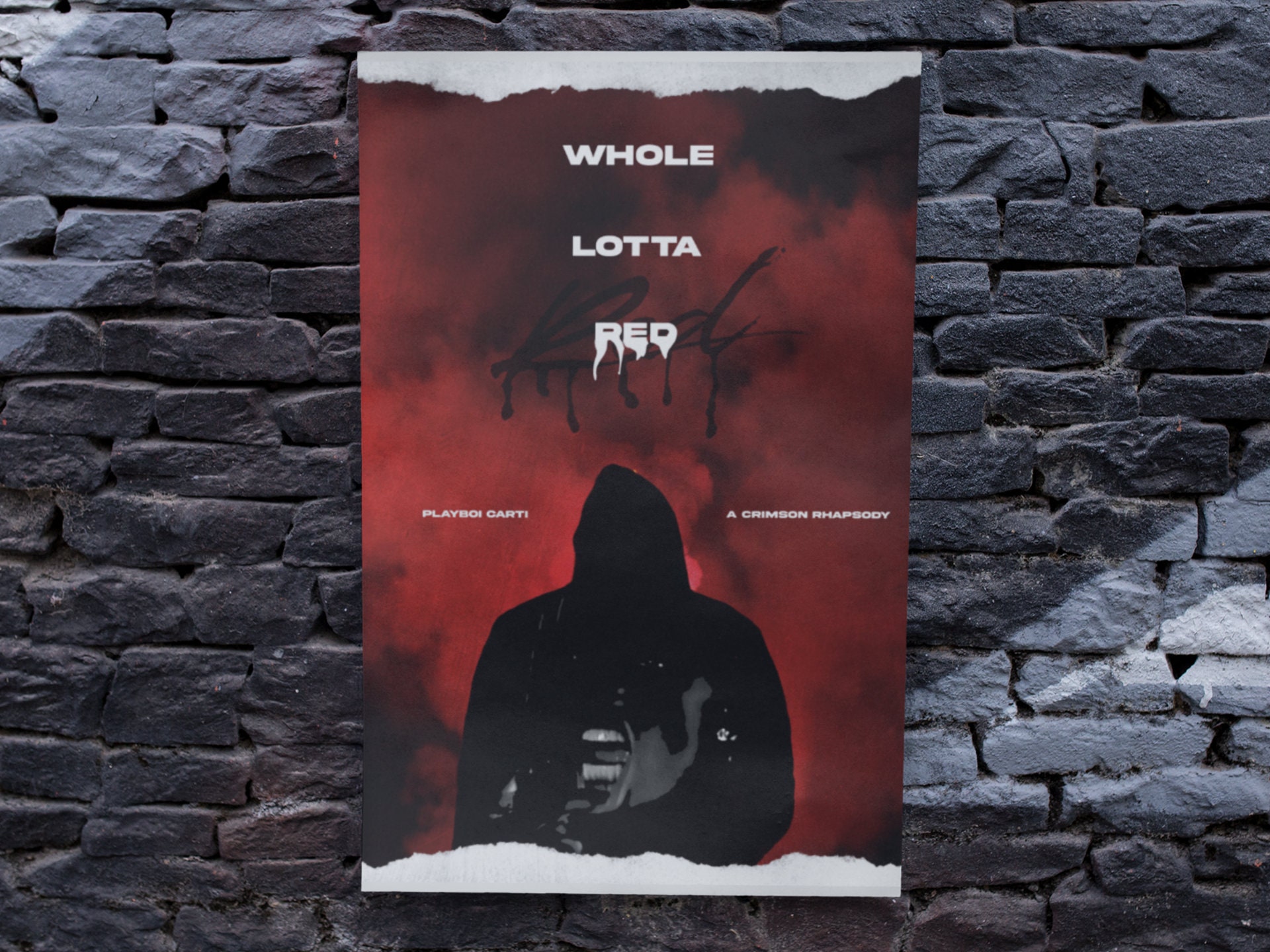 Playboi Carti Whole Lotta Red Poster | Wall Art Featuring Playboi Carti ...