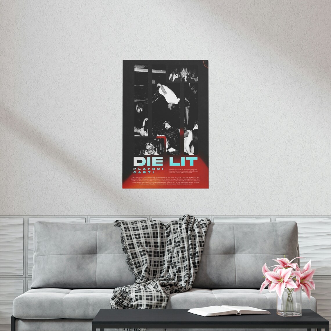 Playboi Carti Die Lit Poster | Wall Art Featuring Playboi Carti ...