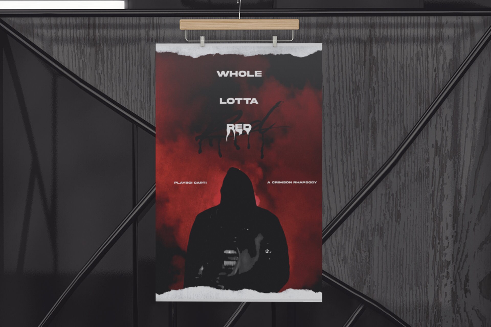 Playboi Carti Whole Lotta Red Poster | Wall Art Featuring Playboi Carti ...