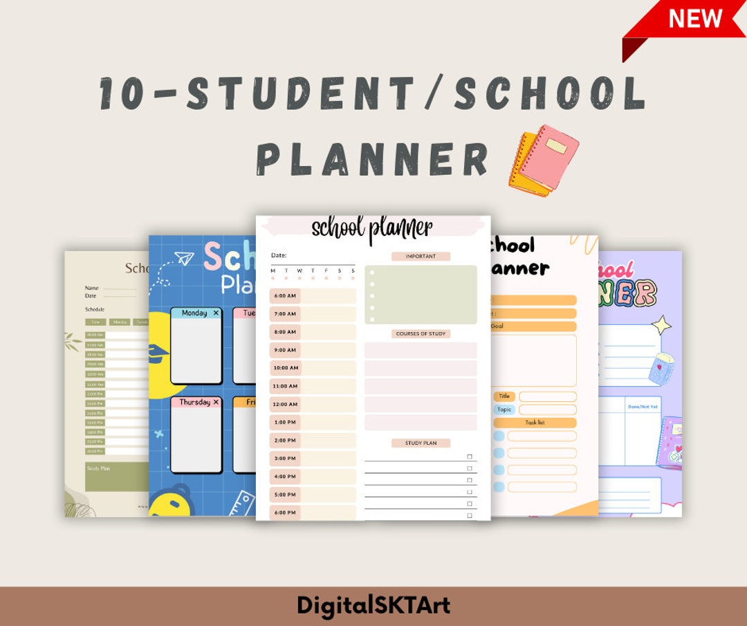 2024 Student Planner, Shcool Planner, Academic Student Planner, College ...