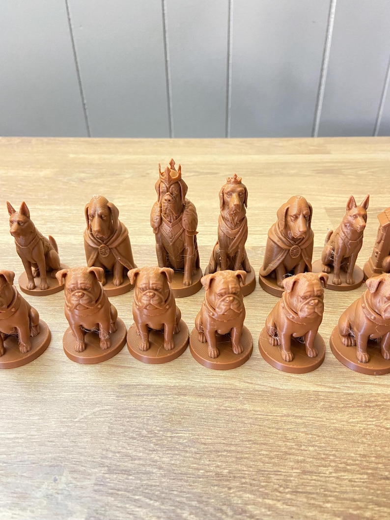 32-piece Cat Vs Dog Chess Set, Pet Lover Gift - Etsy