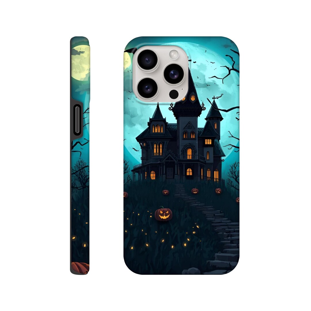 Haunted House Halloween Phone Case, Spooky Case, Halloween Accessories ...