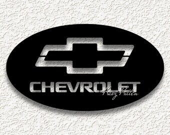 Chevy Dripping Emblem Metal Plasma Cut Wall Art Home Decor - Etsy