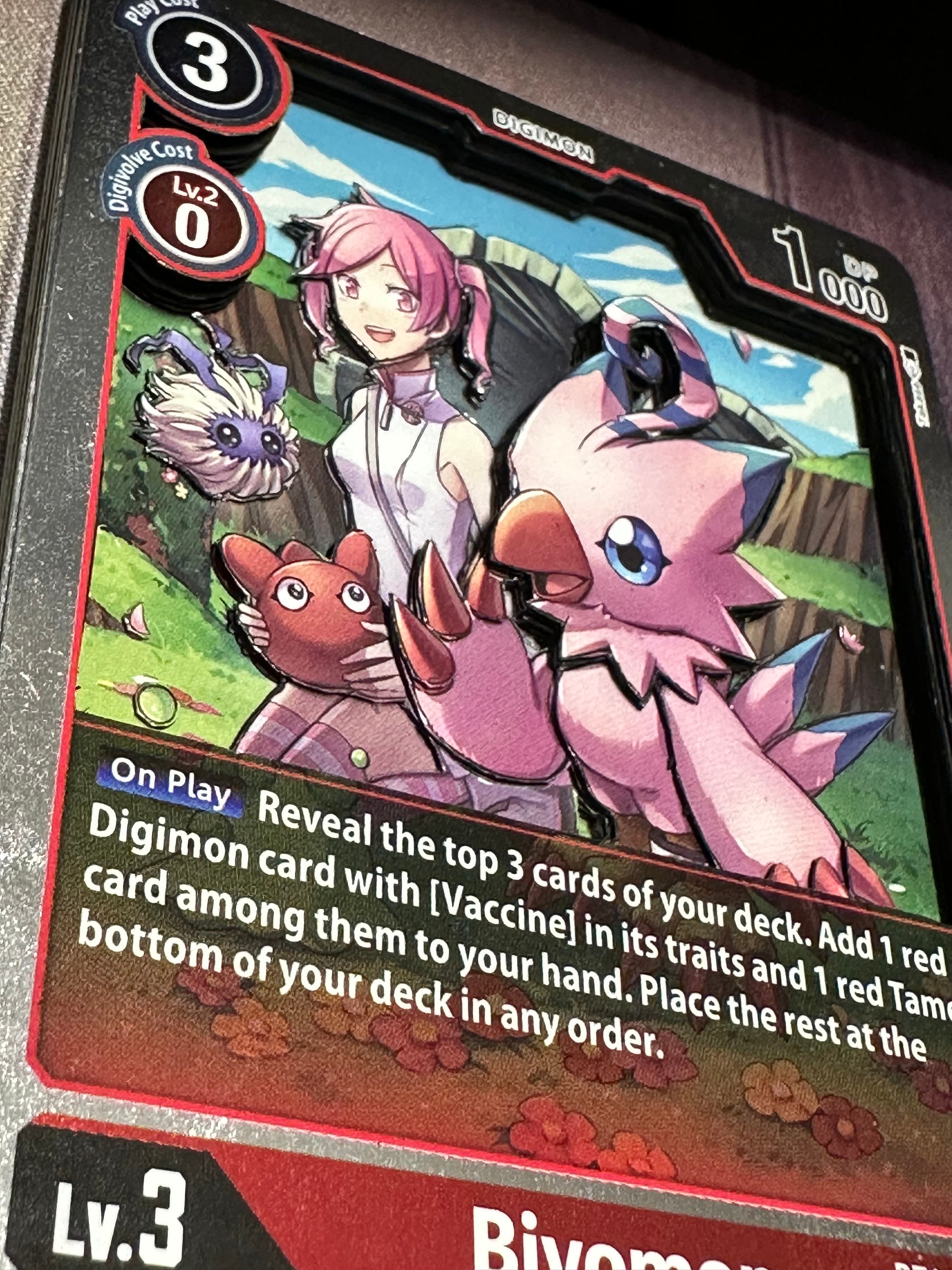 3D Digimon Card Biyomon - Etsy