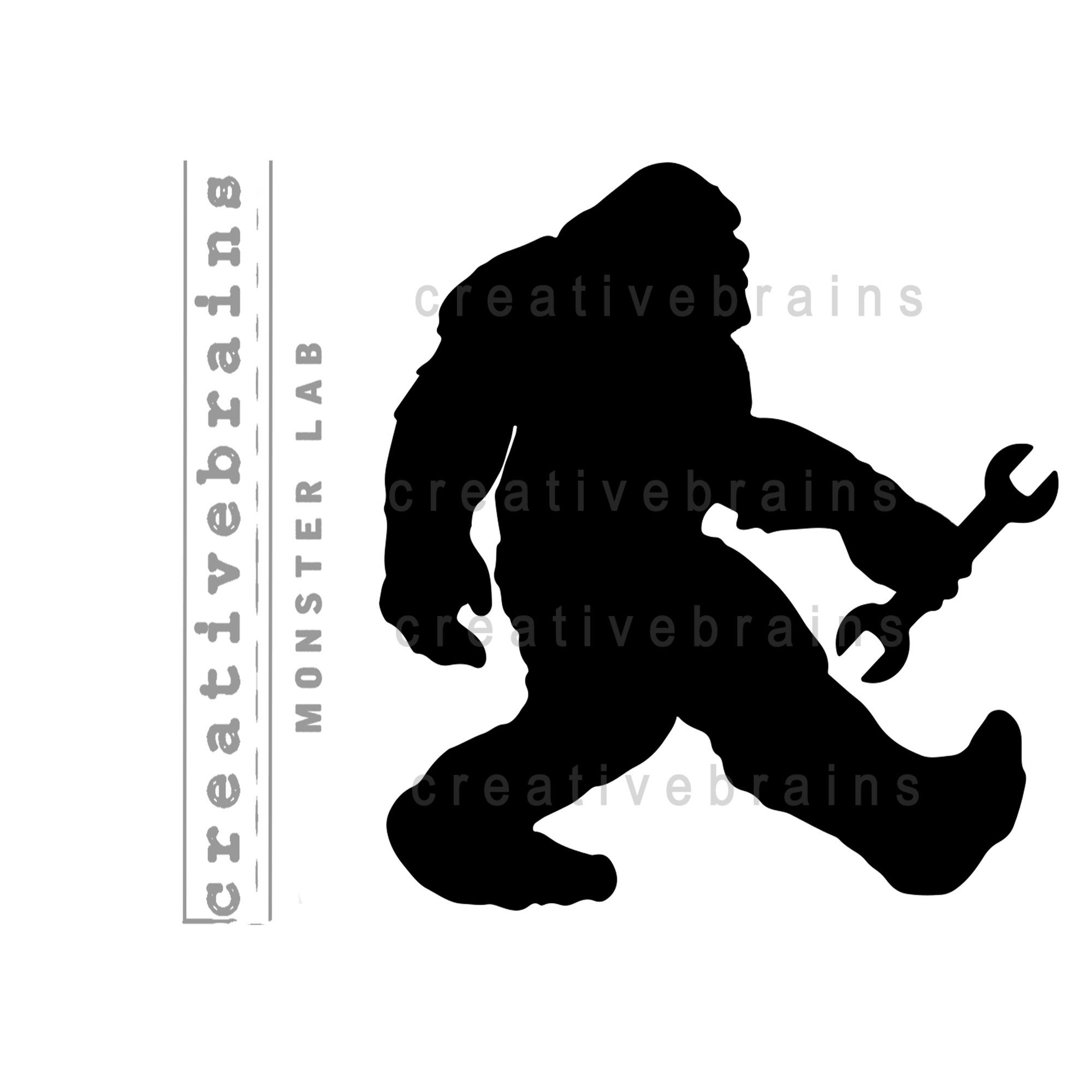 Bigfoot Sasquatch Mechanic Monster | Svg | Png | Jpg | Pdf | Ai ...