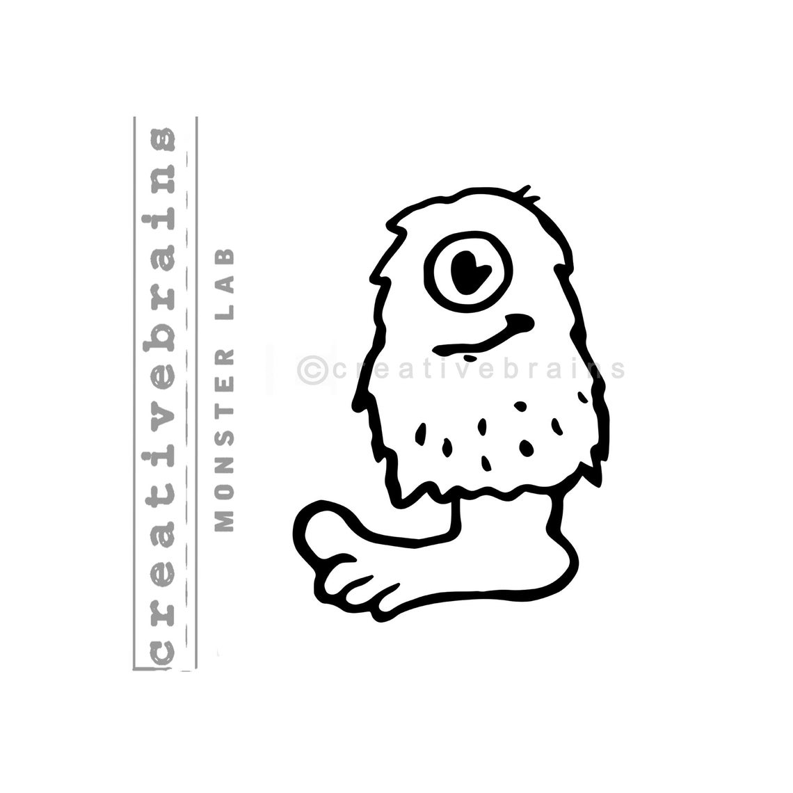 Cute Cartoon Funny Big Foot Monster | Original Design | Svg | Png | Jpg ...