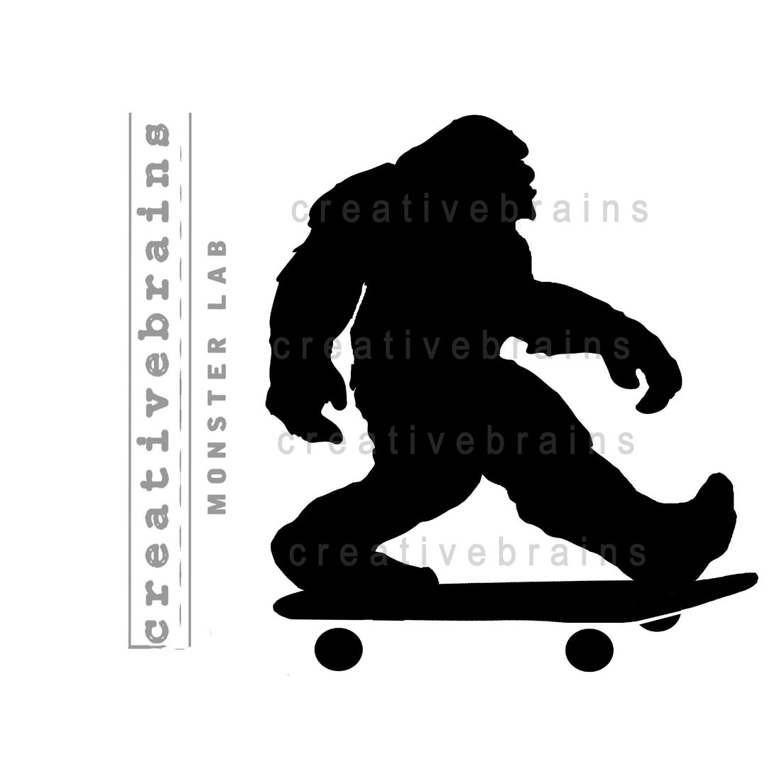 Bigfoot Skateboard Monster | Svg | Png | Jpg | Pdf | Ai | Download ...