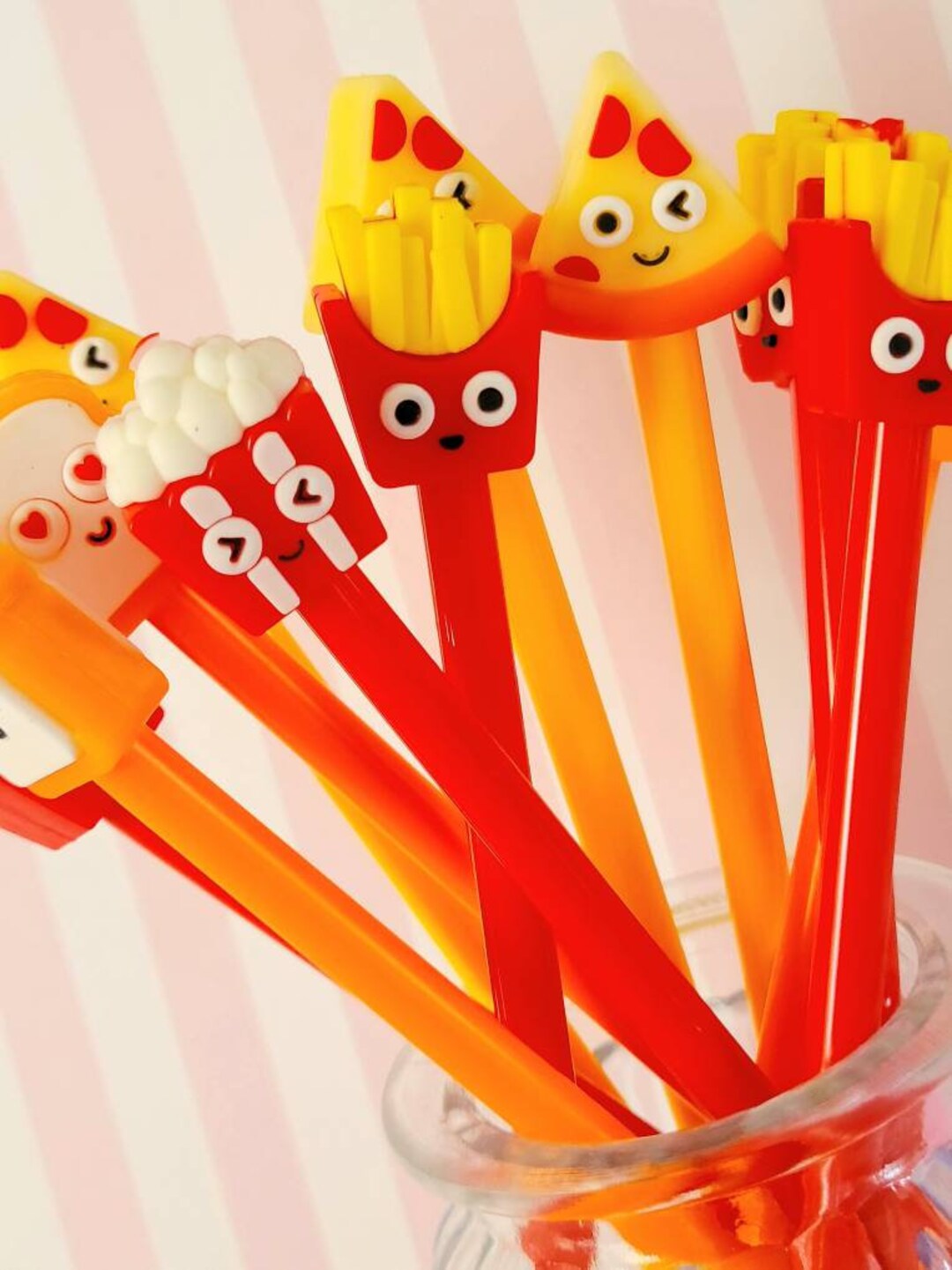 Cute Fast Food Gel Pen, Food Pen Stationery, Kawaii Stationery, Kawaii ...