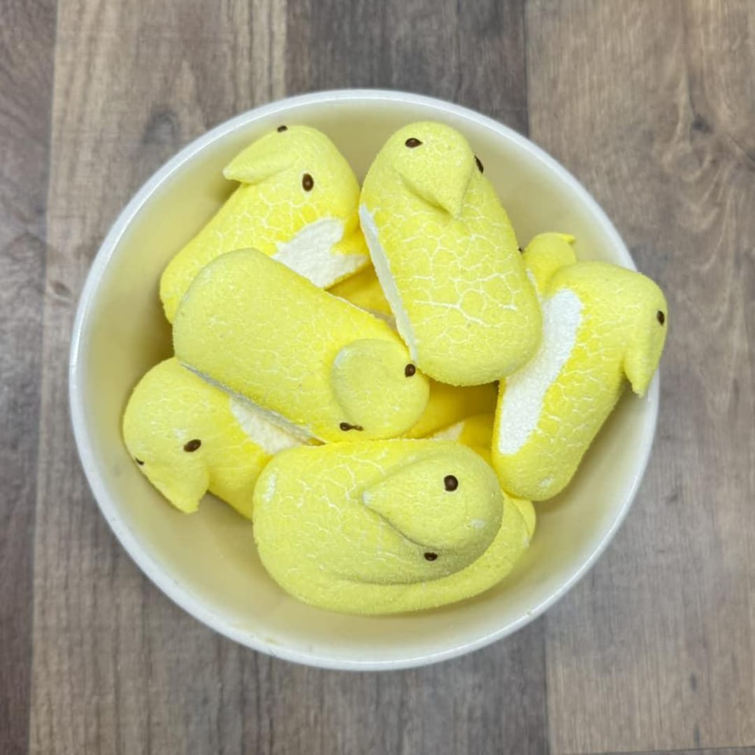 Classic Yellow Easter Chicks Marshmallows, Freeze Dried Candy, Classic ...