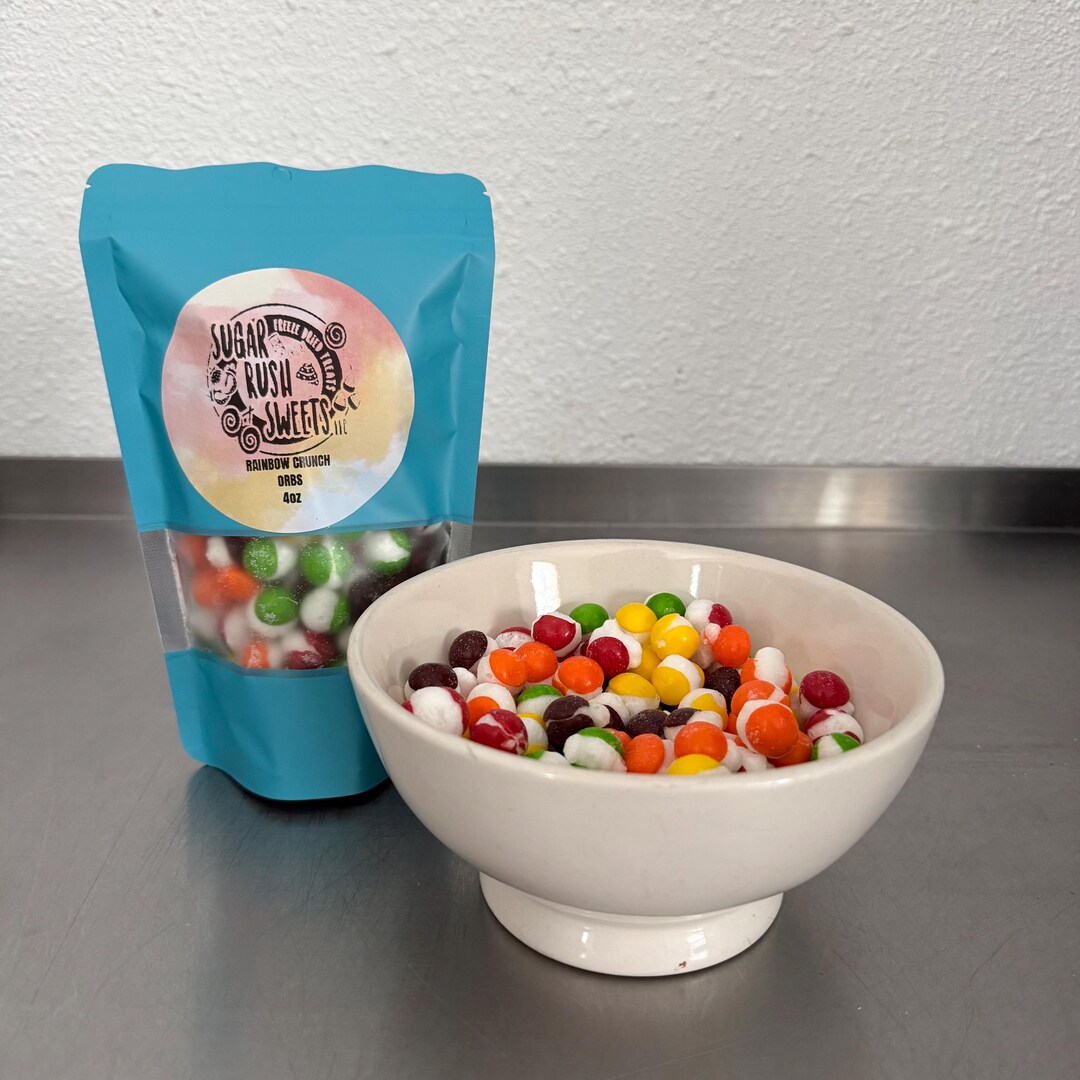 Rainbow Crunch Orbs, Freeze Dried Candy, Classic Freeze Dried Candy ...
