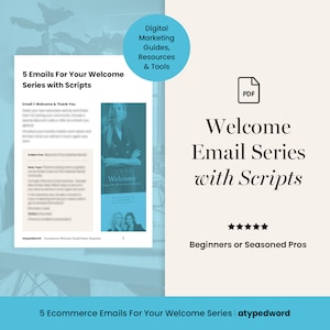 Ecommerce Welcome Email Series Sequence: 5 Emails With Scripts | Email ...