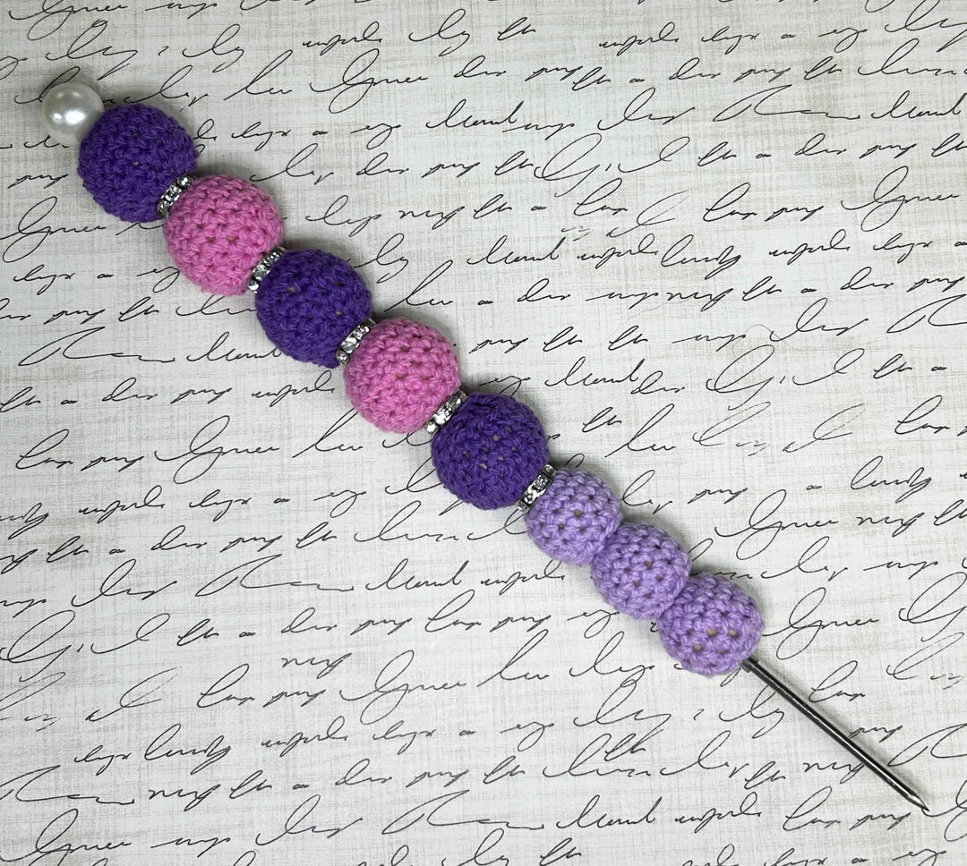 Silicone Beaded Craft Pick: Yarn Ball Weeding Tool, Glitter Poker ...