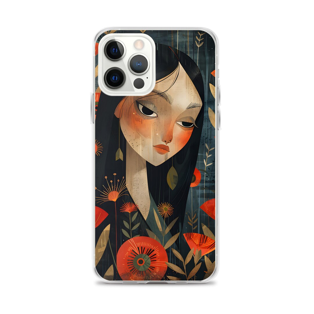 Mona Lisa Charley Harper Style Moody Melancholy Clear Case for Iphone ...