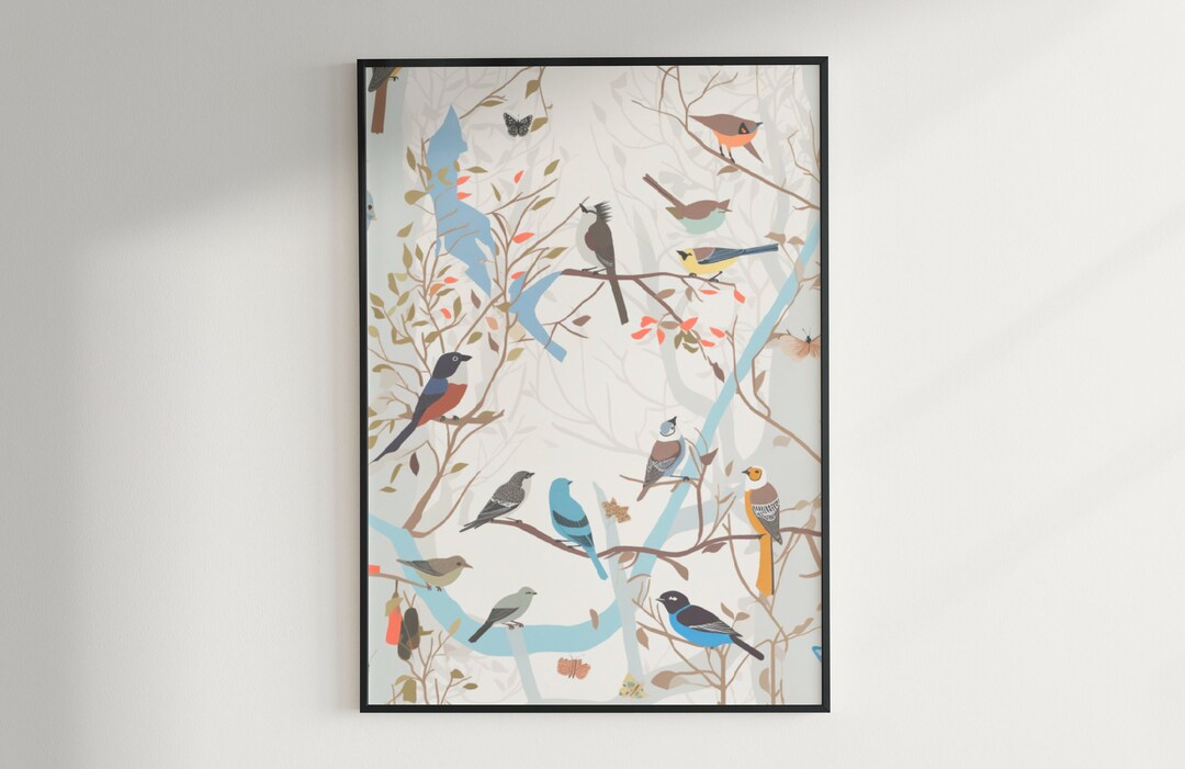 Birds Wall Art Birds Wall Art Printable Download Birds Art Print ...