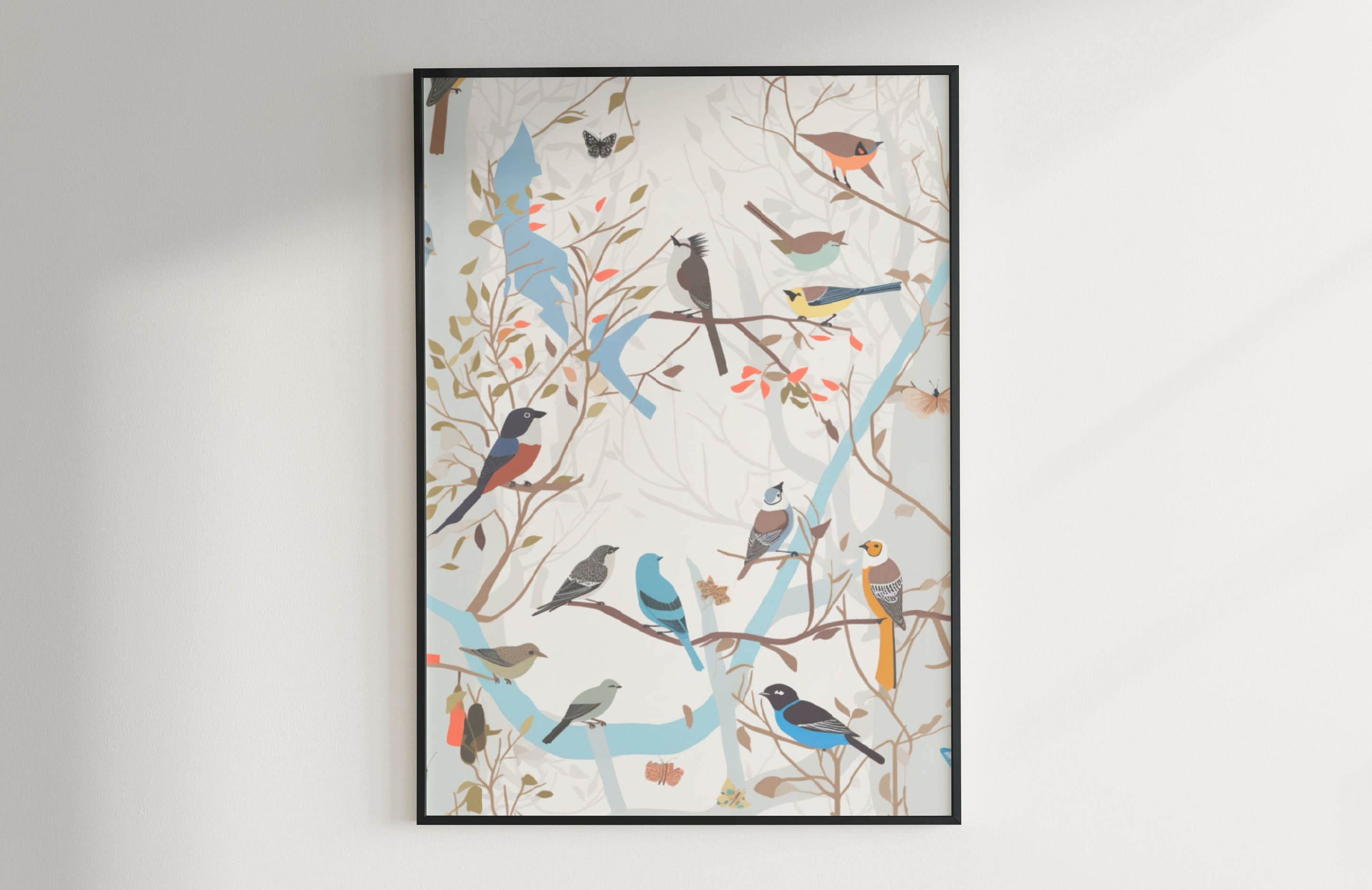 Birds Wall Art Birds Wall Art Printable Download Birds Art - Etsy