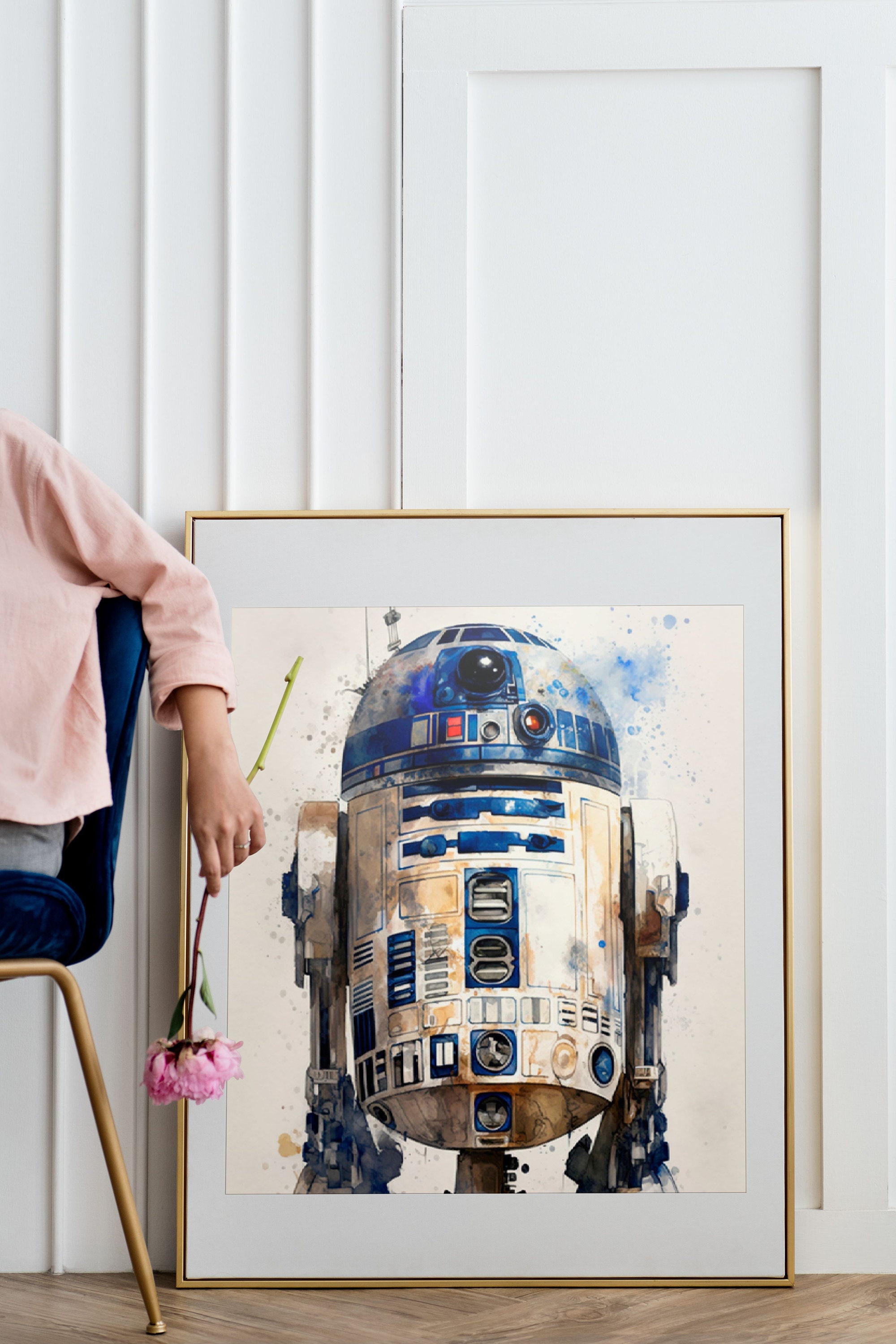 R2D2 Wall Art Star Wars Wall Art Printable Download R2D2 - Etsy