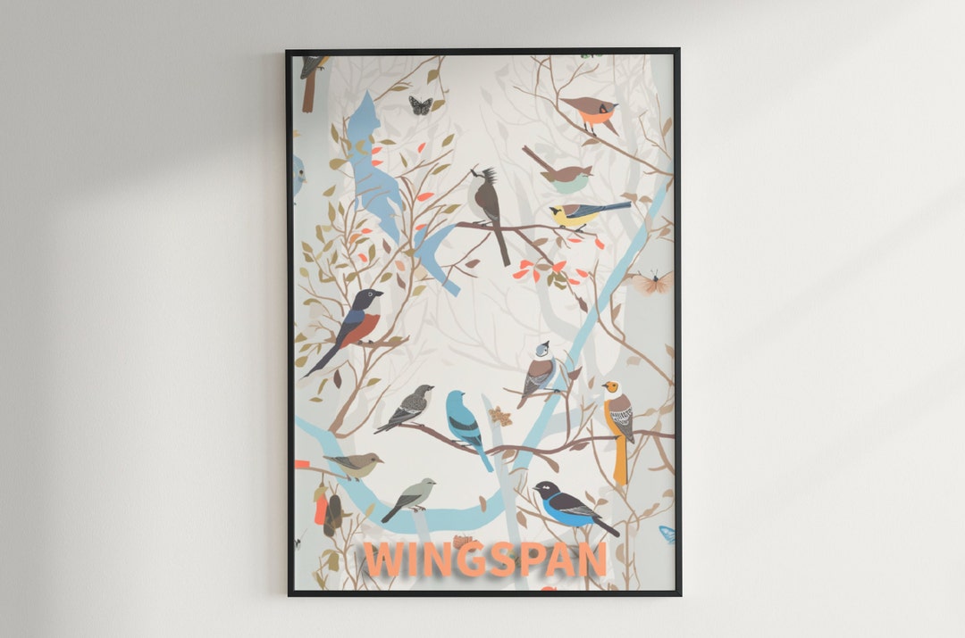 Wingspan Board Game Wall Art Board Game Wall Art Wingspan Printable ...