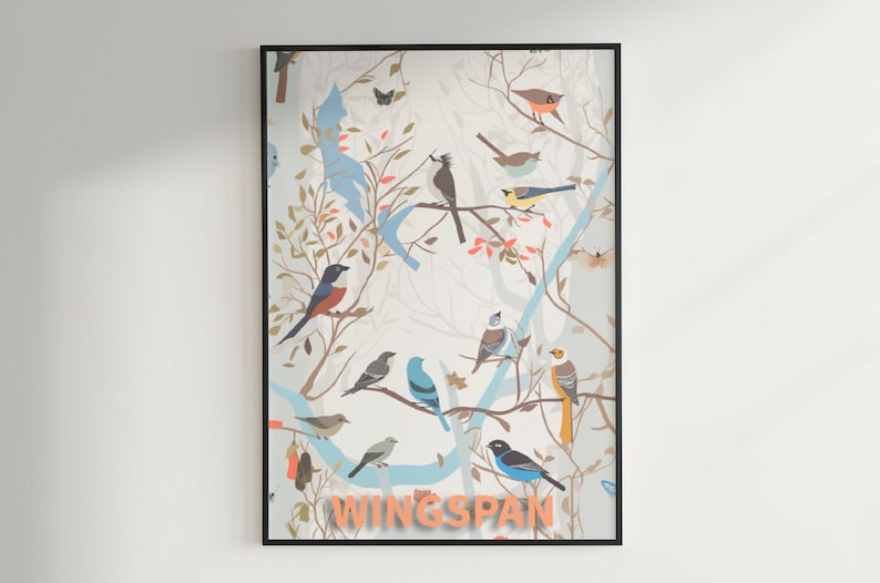 Wingspan Board Game Wall Art Board Game Wall Art Wingspan Printable ...