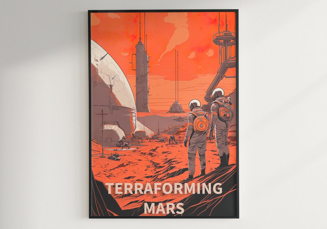 Terraforming Mars Board Game Wall Art Framed Poster Board Game Wall Art ...