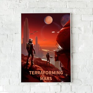 Terraforming Mars Board Game Wall Art Board Game Wall Art Printable Download Game Room Decor Art ...