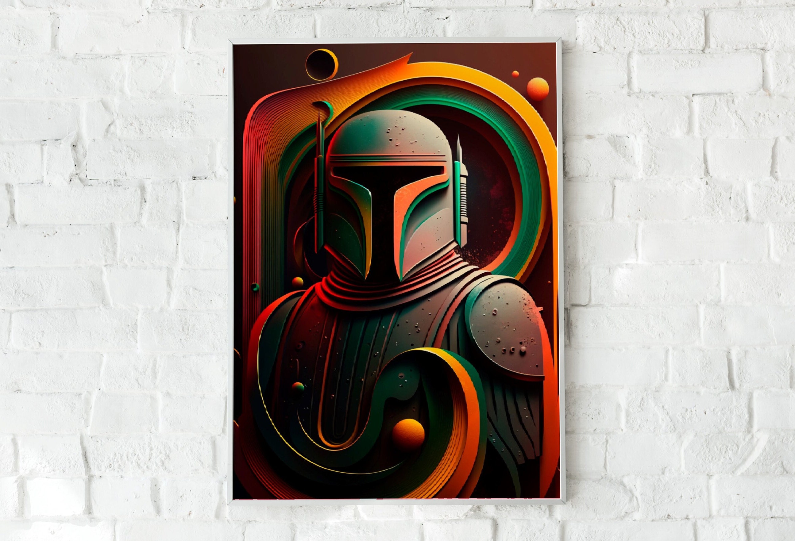 Boba Fett Wall Art Star Wars Wall Art Printable Download Boba - Etsy