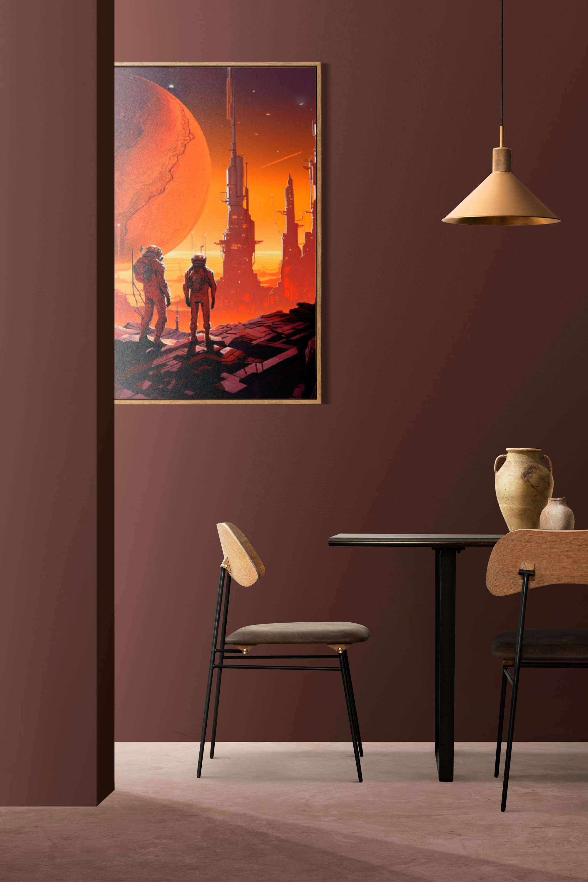 Mars Sci-fi Wall Art Mars Wall Art Printable Download Game Room Decor ...